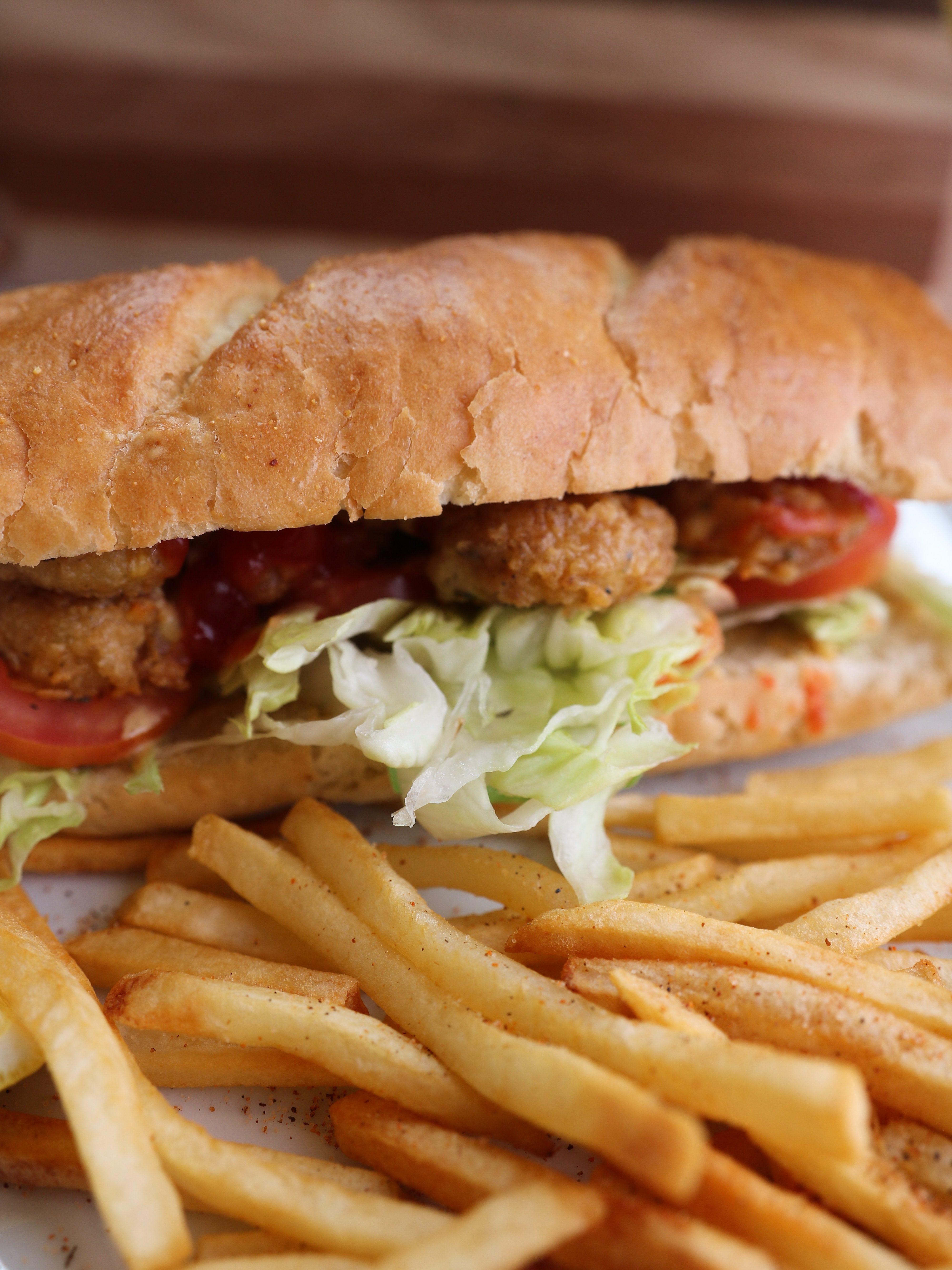 The Best Shrimp Po'Boy + Homemade French Bread