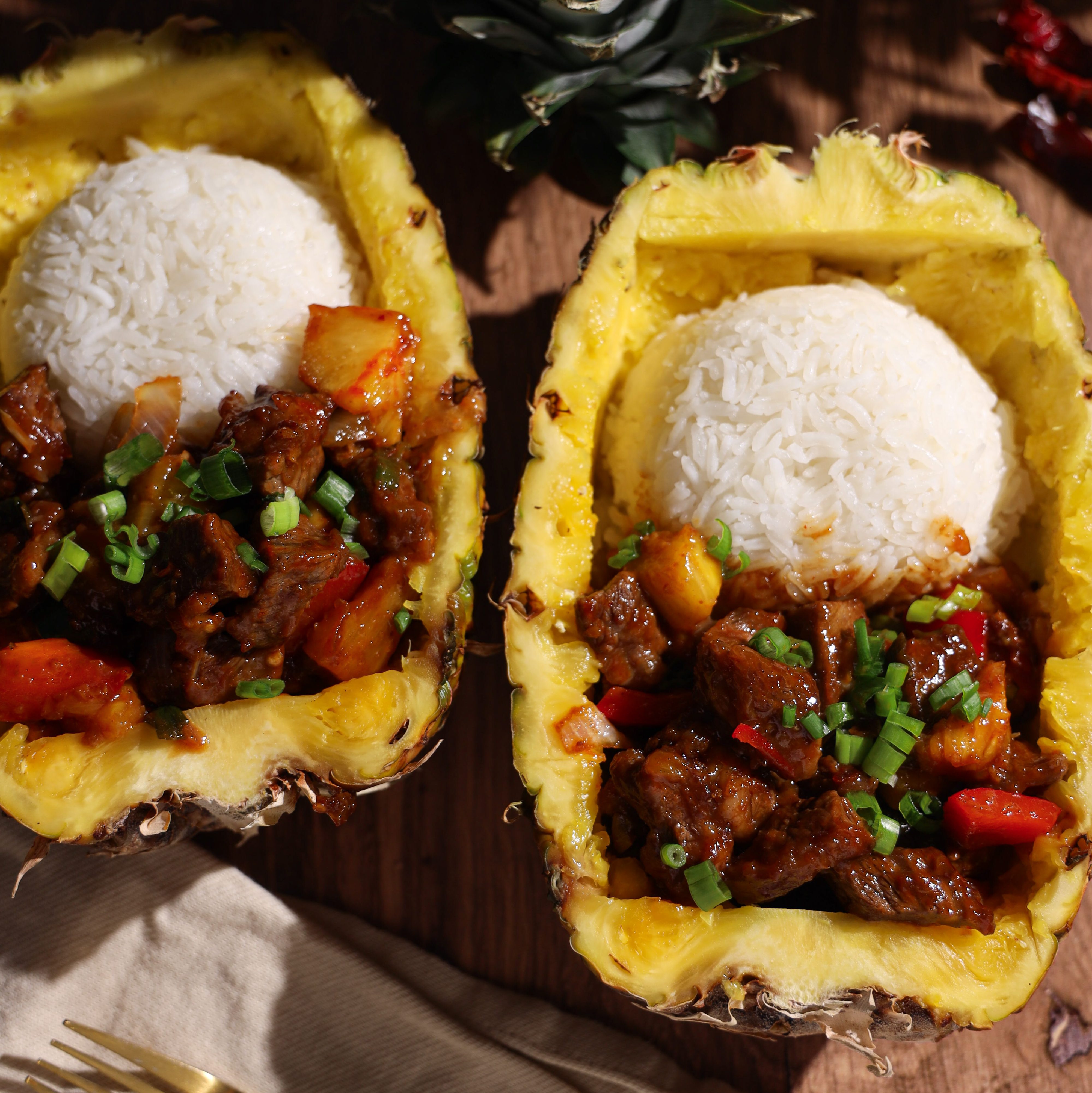 The Best Pineapple Steak Bowl - CookWithCi