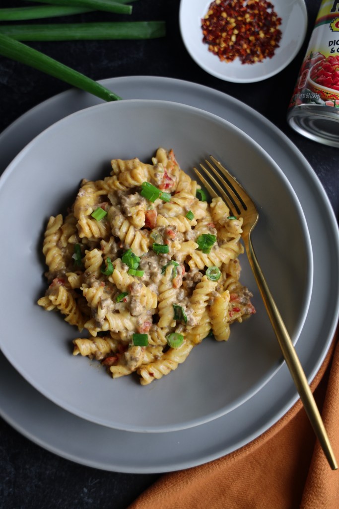 Creamy Rotel Pasta - CookWithCi