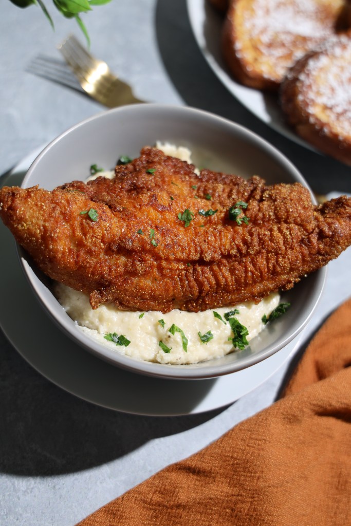 Southern Fried Catfish and Grits | CookWithCi